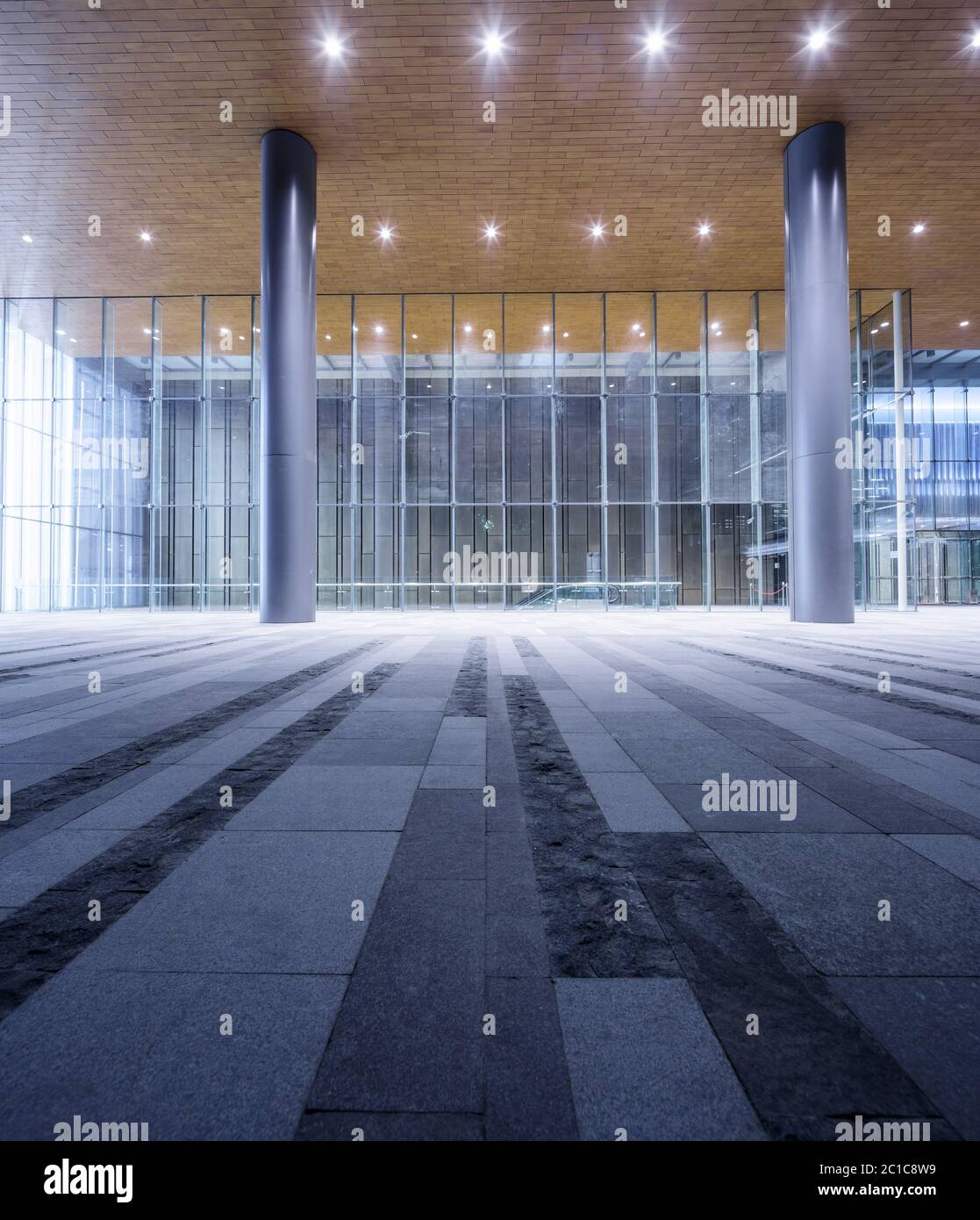 modern square and skyscrapers Stock Photo - Alamy