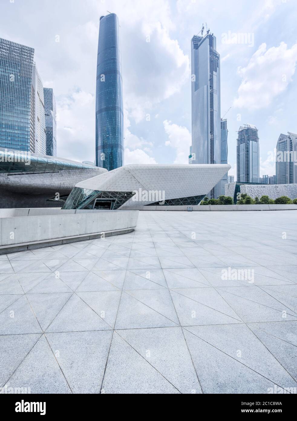 modern square and skyscrapers Stock Photo - Alamy