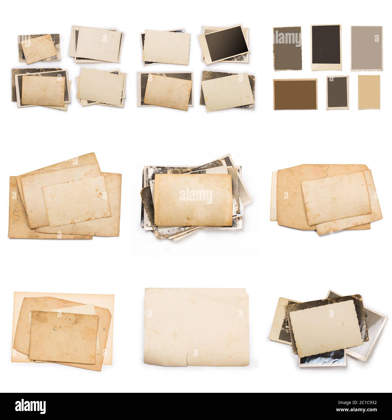 Old photo frame. Vintage paper. Retro card Stock Photo - Alamy