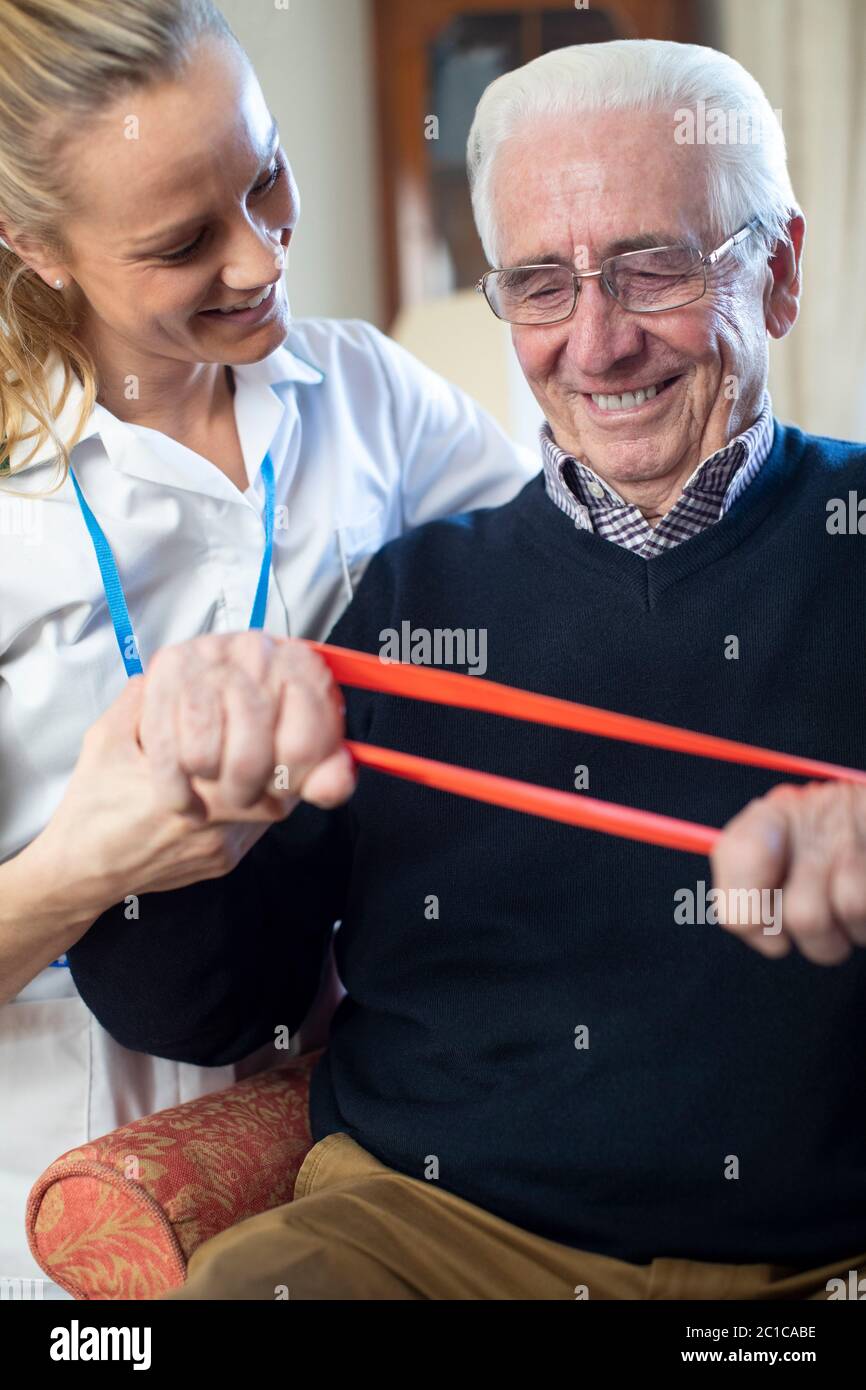 Resistance band man hi-res stock photography and images - Alamy