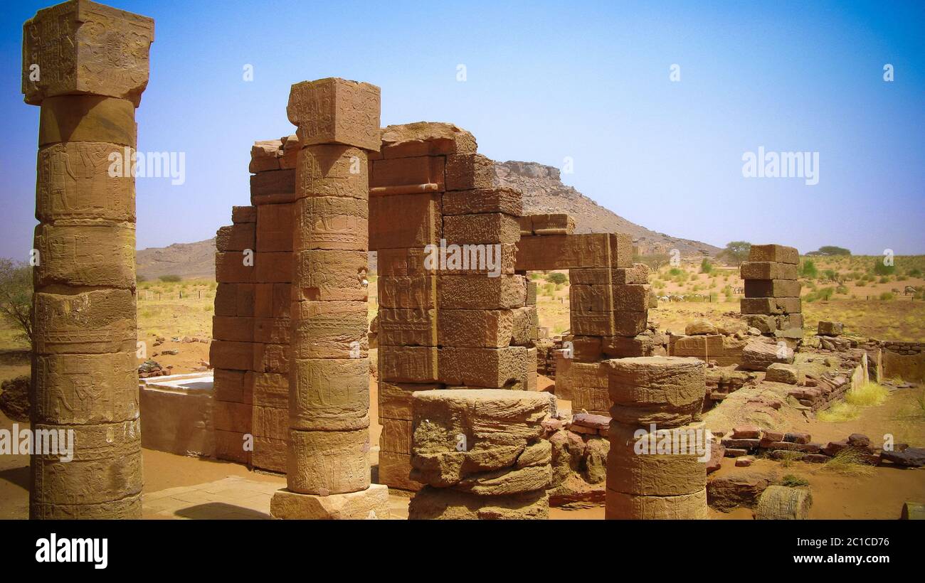 Ruins of Naqa Meroe, ancient Kush, Sudan Stock Photo - Alamy