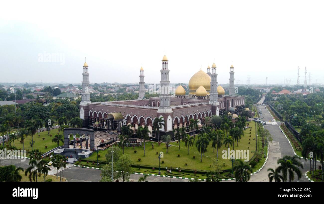 The Largest Mosque Masjid Kubah Emas at Depok, Ramadan Eid Concept ...