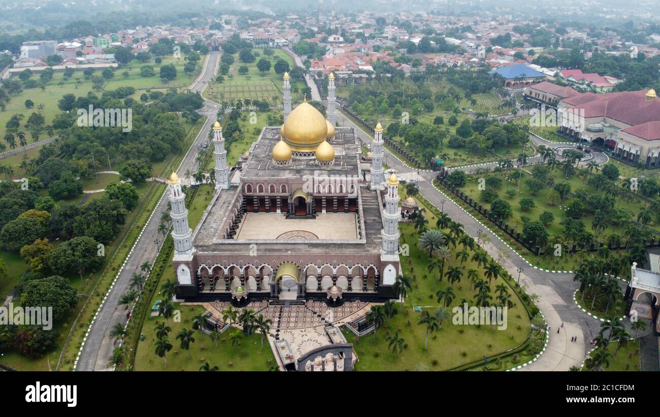 The Largest Mosque Masjid Kubah Emas at Depok, Ramadan Eid Concept ...