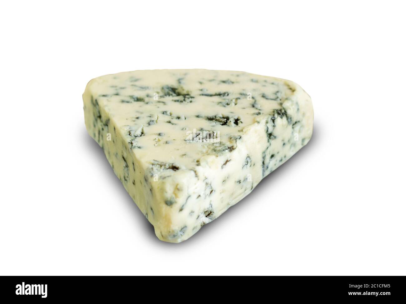 Blue cheese isolated on white background Stock Photo - Alamy