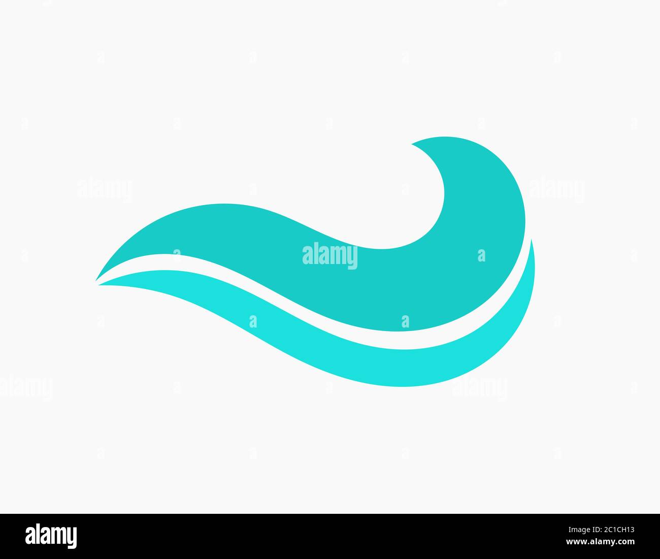 Wave icon design element. Vector illustration Stock Vector Image & Art ...