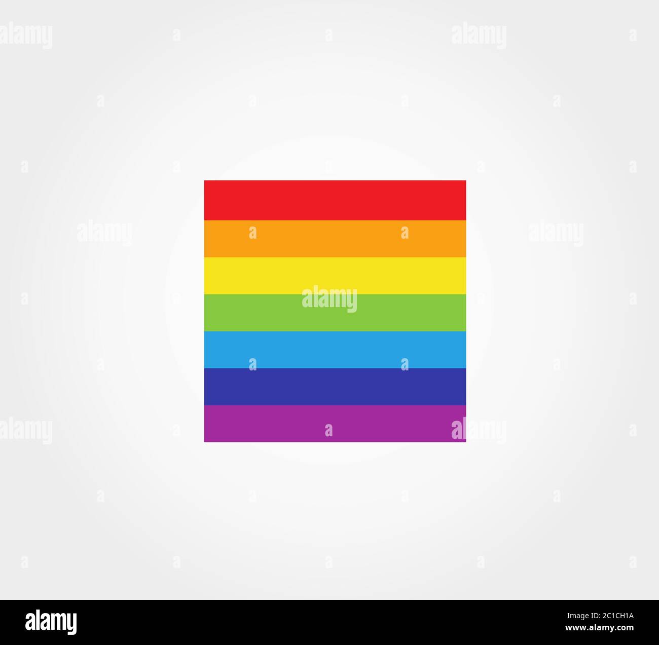 Rainbow square symbol. Vector illustration Stock Vector Image & Art - Alamy