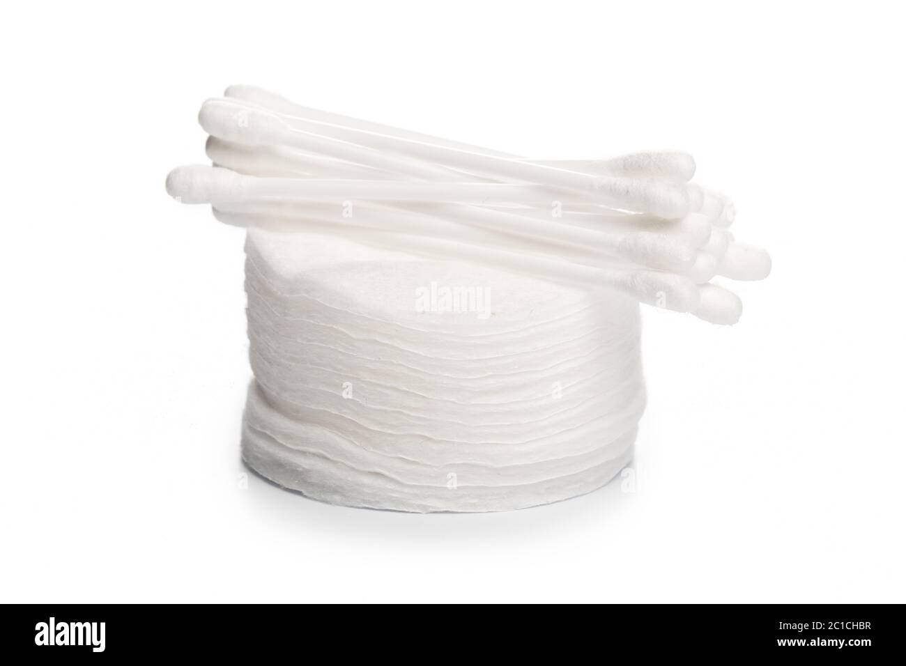Cotton sticks white background Cut Out Stock Images & Pictures - Alamy