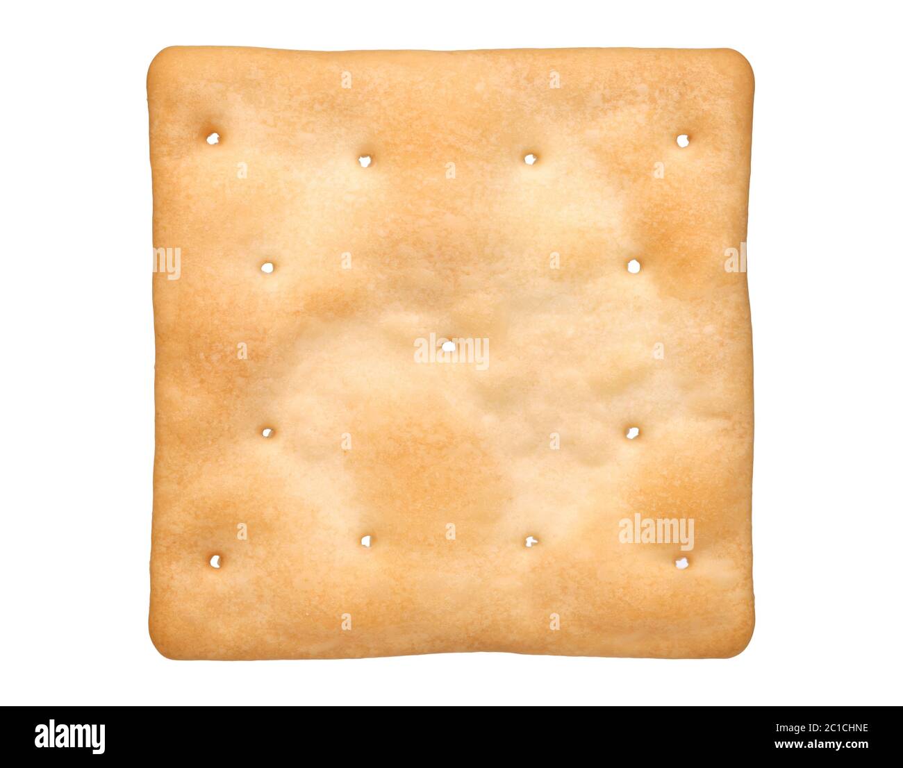 Salt crackers on white background Stock Photo - Alamy