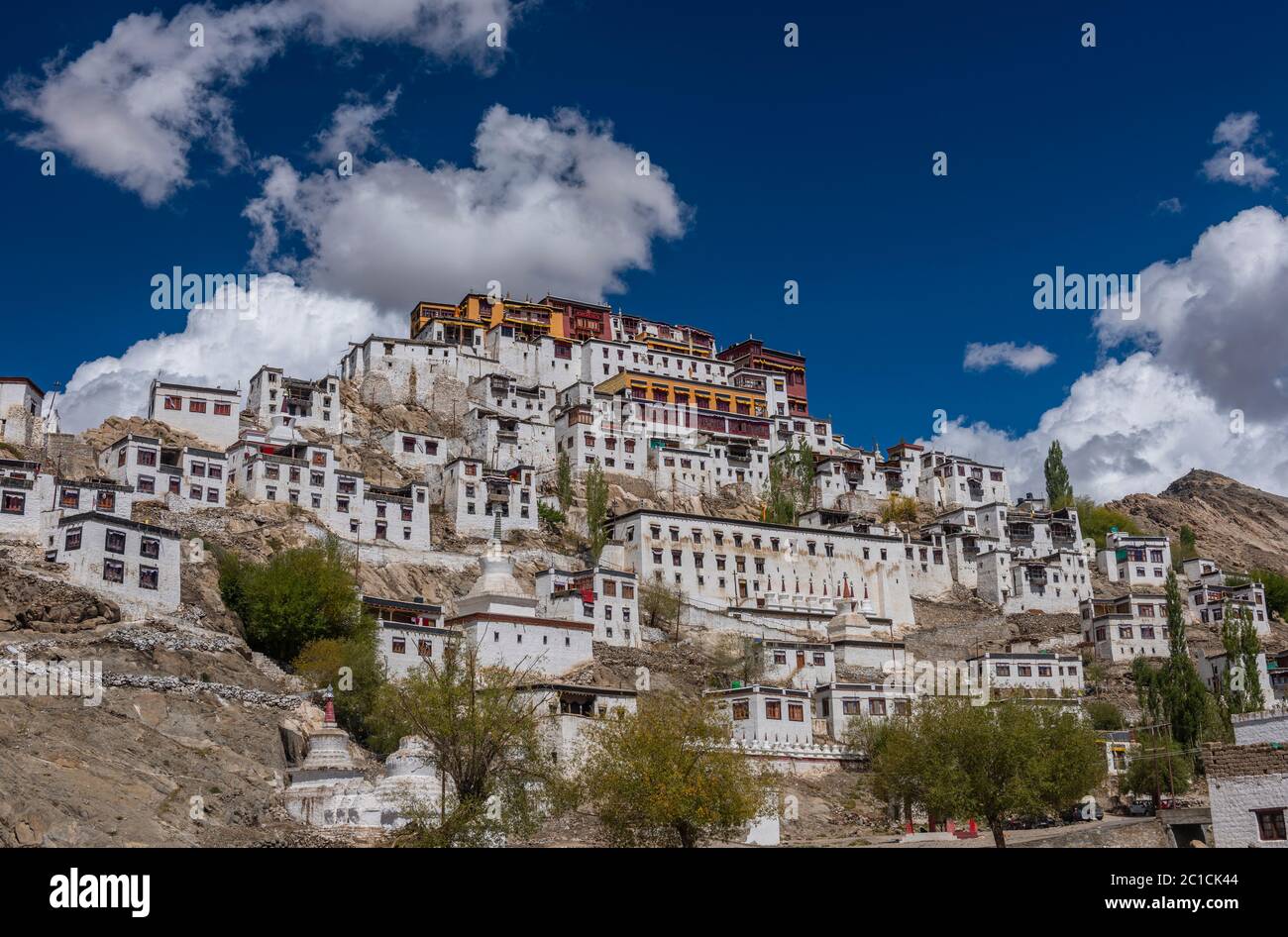 Famous Thiksey Monastery in Leh, Ladakh, India Stock Photo - Alamy