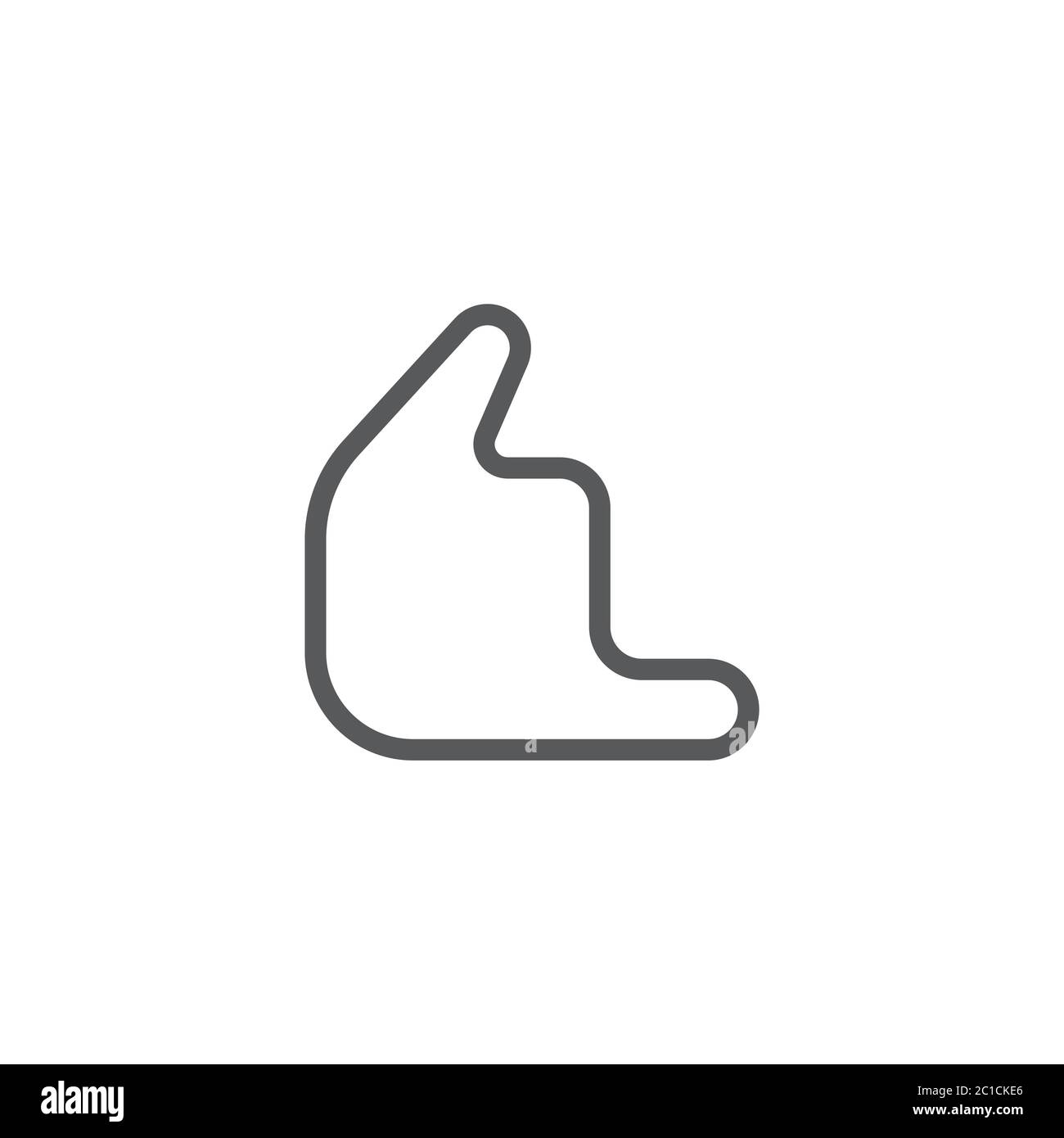 Hand call gesture vector icon symbol isolated on white background Stock ...