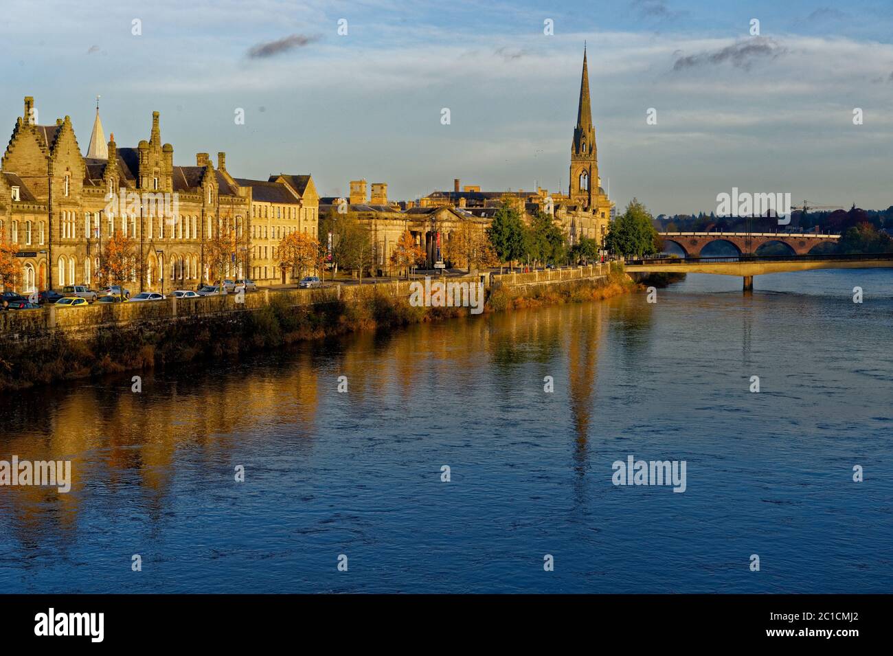 Tay Street, Perth, Scotland Stock Photo - Alamy