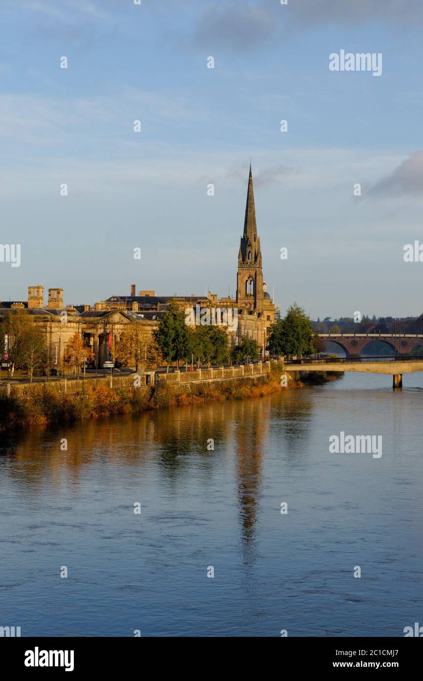 Tay Street, Perth, Scotland Stock Photo - Alamy