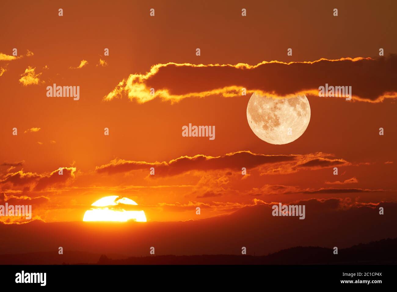 Sun and Moon Stock Photo - Alamy