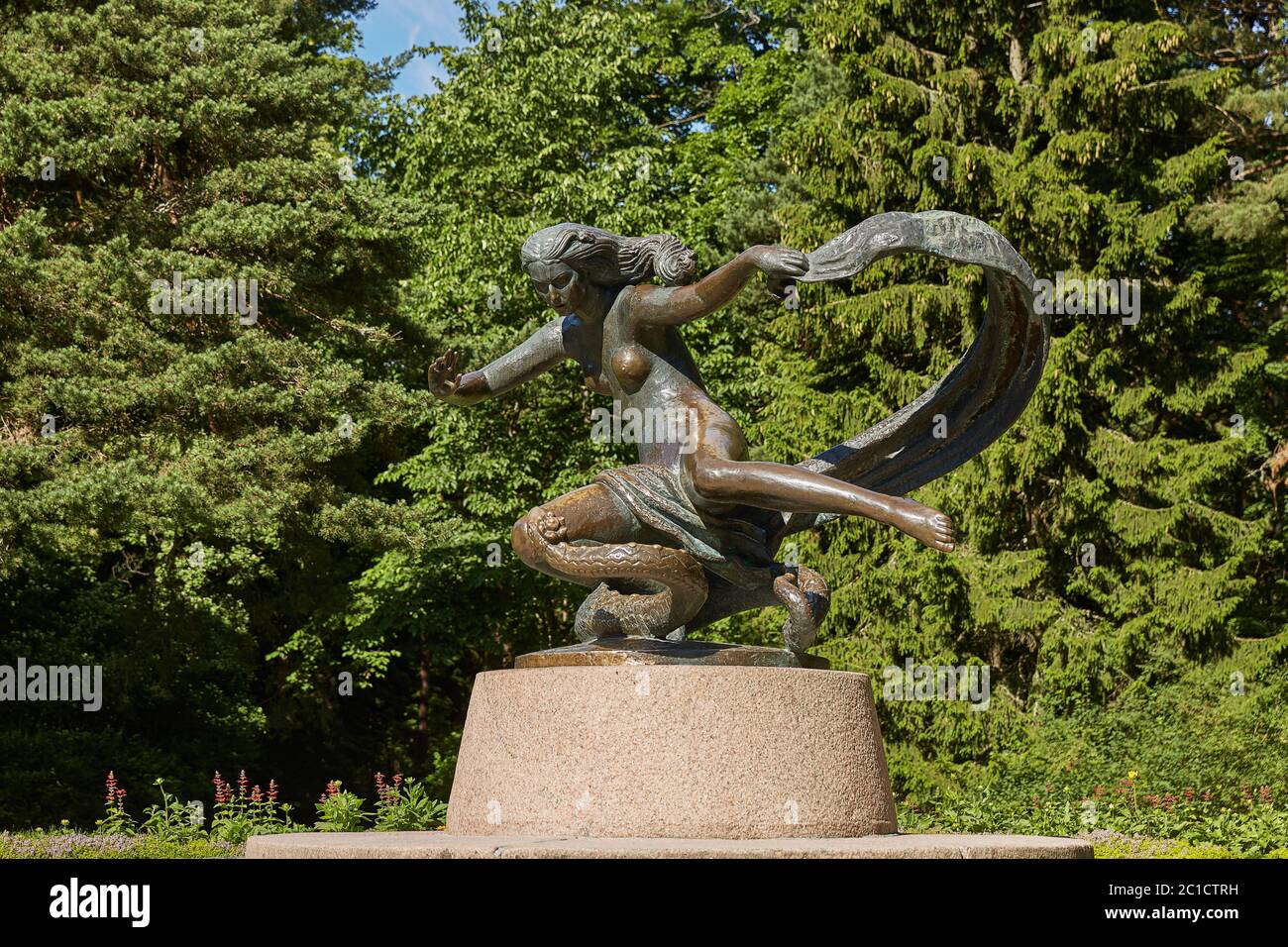 Statue Palanga Amber Museum in Tiskeviciai Palace and Botanical Garden ...