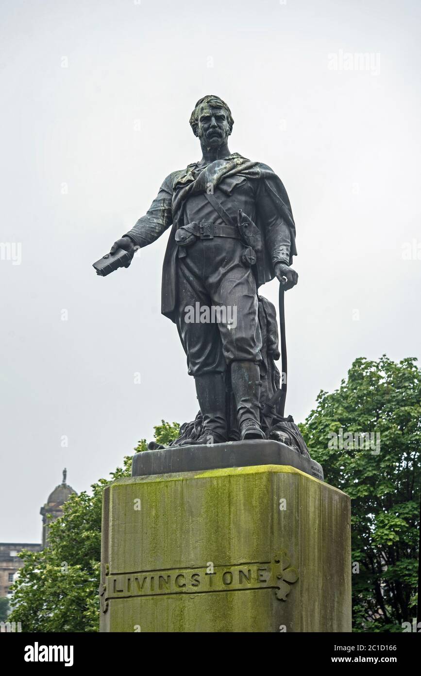 Statue of explorer and Scottish missionary David Livingstone, sculpted ...