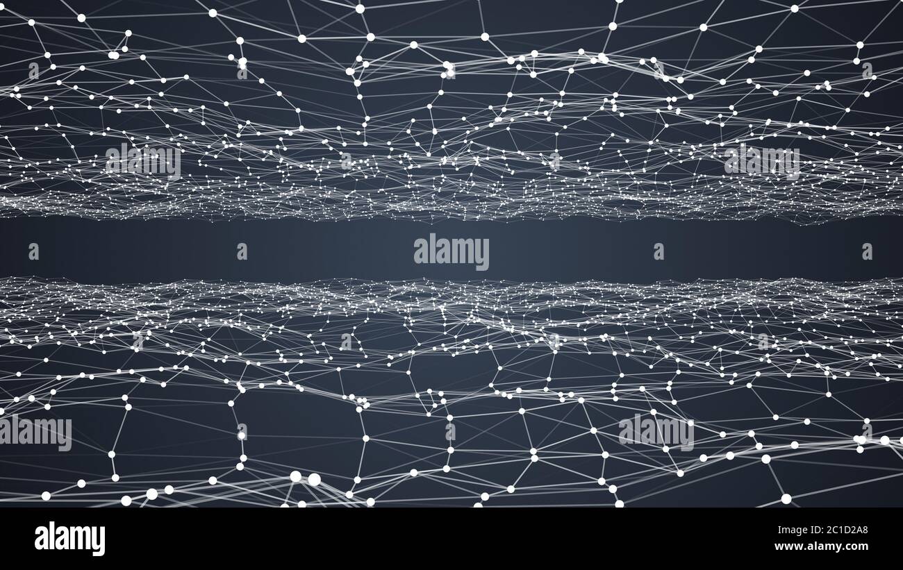 Abstract Technology And Science Background Futuristic Network Plexus