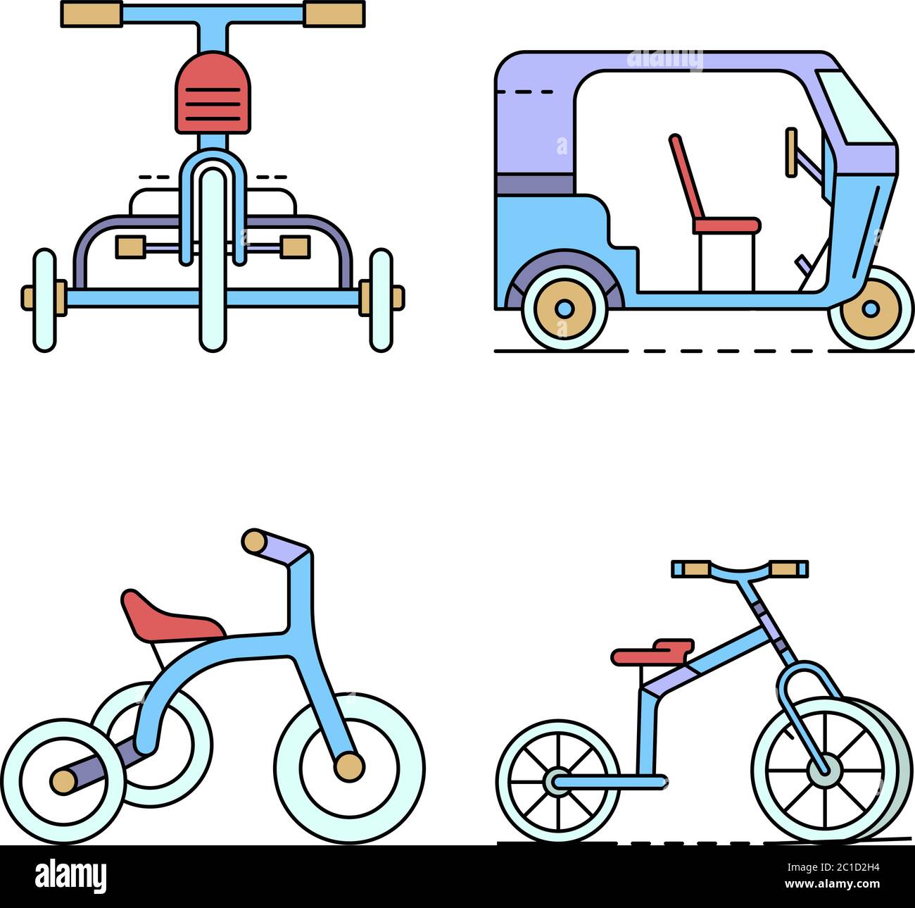 Adult tricycle Cut Out Stock Images & Pictures - Alamy