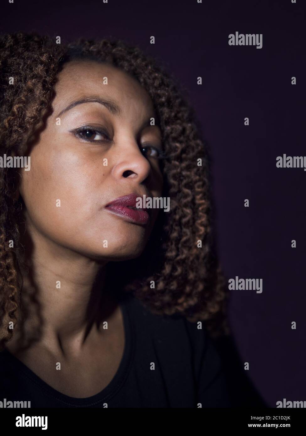 Isolated closeup angry woman hi-res stock photography and images - Alamy