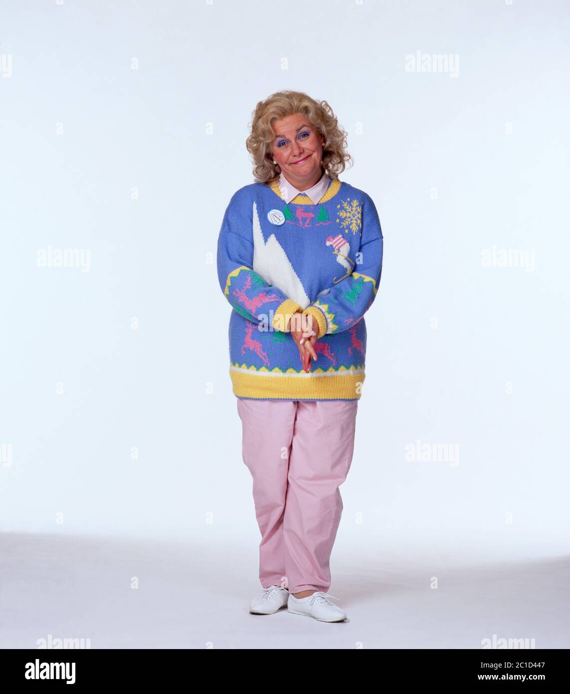 Dawn French in character in Murder Most Horrid Stock Photo - Alamy