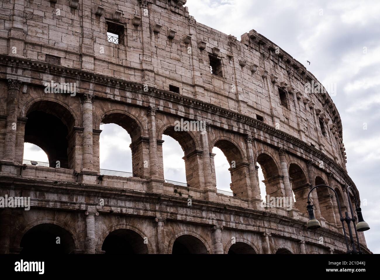Original facade of the Colosseum in Rome, Italy Stock Photo - Alamy