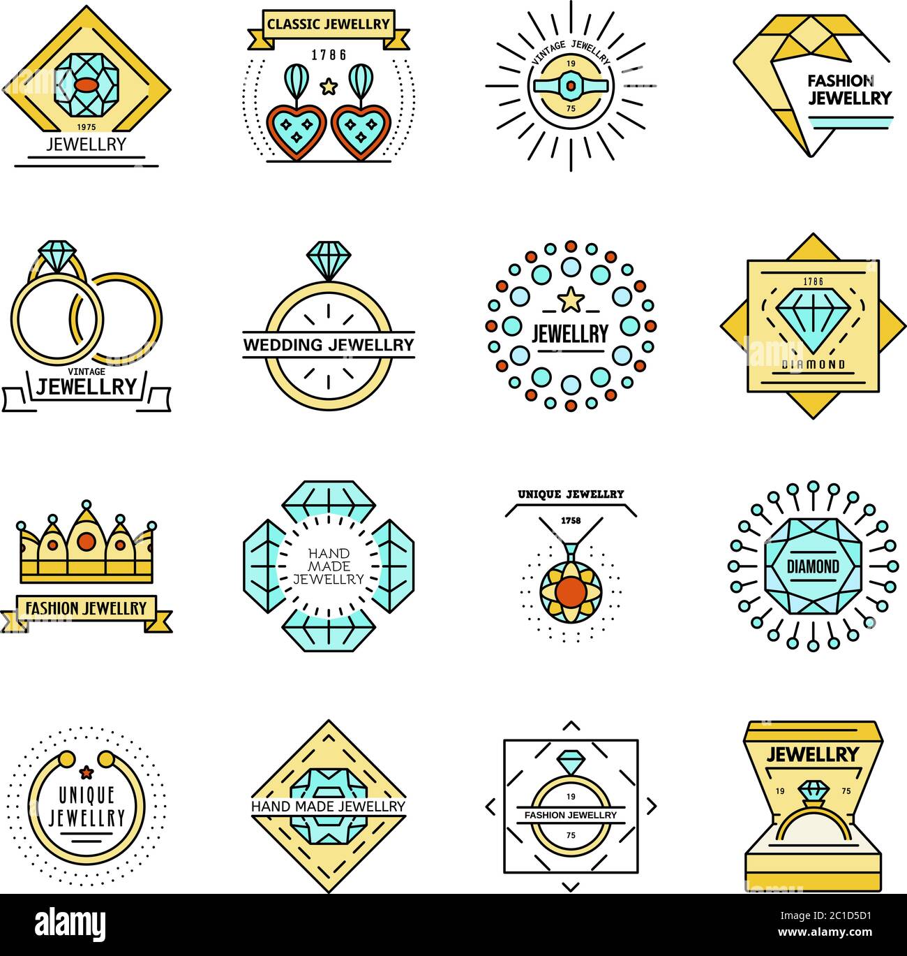 Black box gift jewellery Stock Vector Images - Alamy