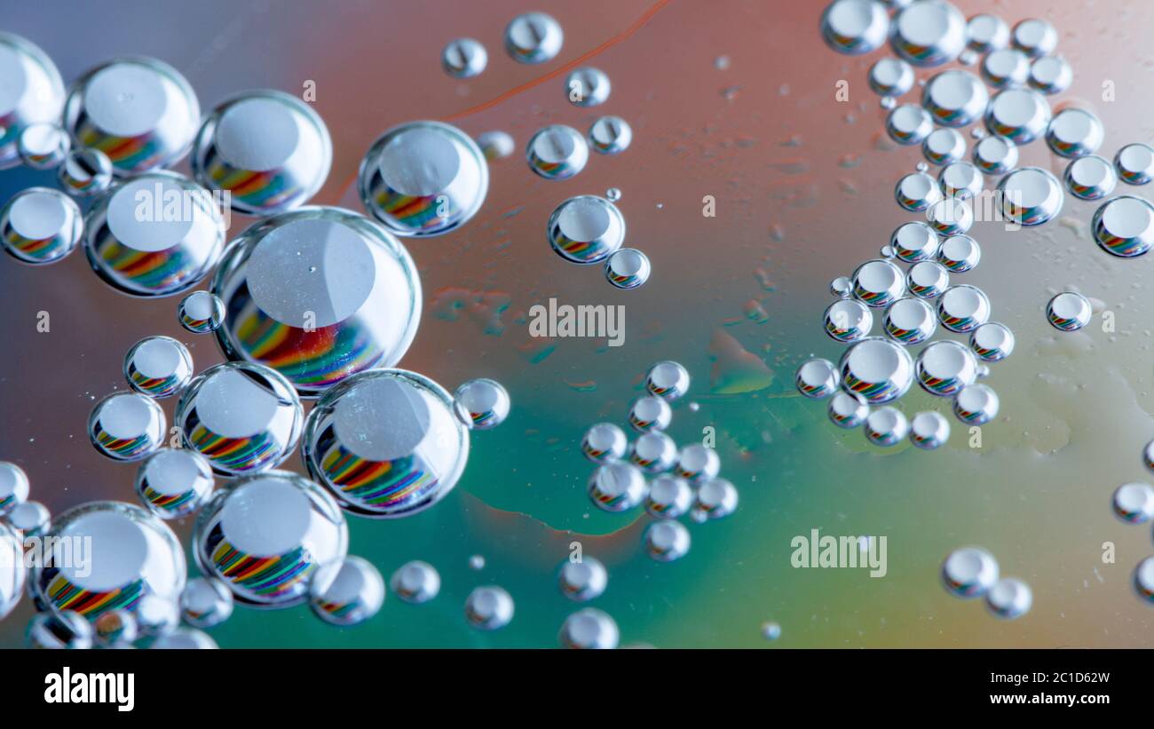 Rainbow water droplet close up hi-res stock photography and images - Alamy