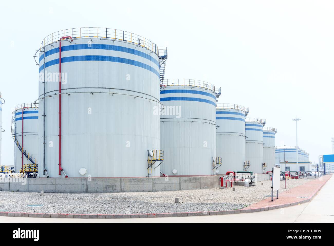 view of oil depot Stock Photo - Alamy