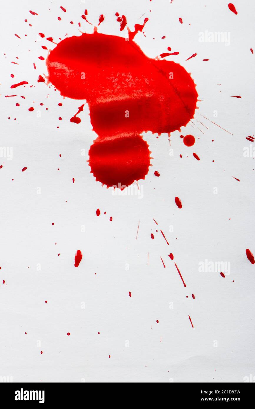 Blood spatter paper hi-res stock photography and images - Alamy