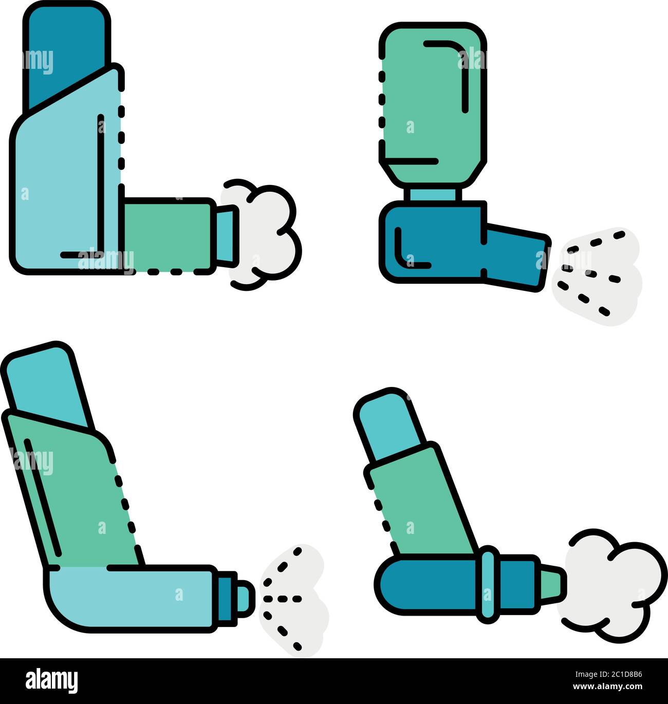 Asthma pump Stock Vector Images - Alamy