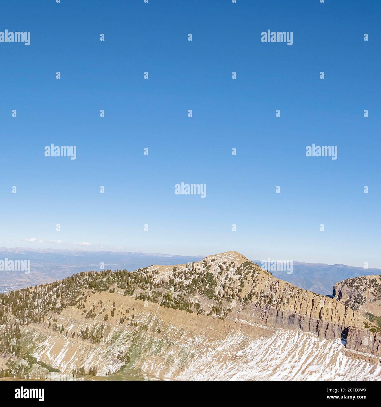 Square frame Summit of Mount Timpanogos, Utah day light Stock Photo - Alamy