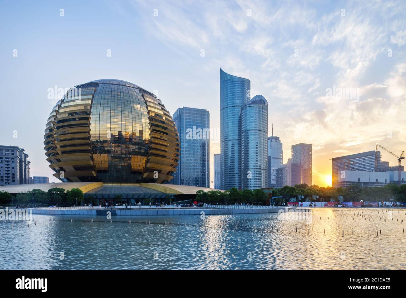 modern building waterfront Stock Photo - Alamy