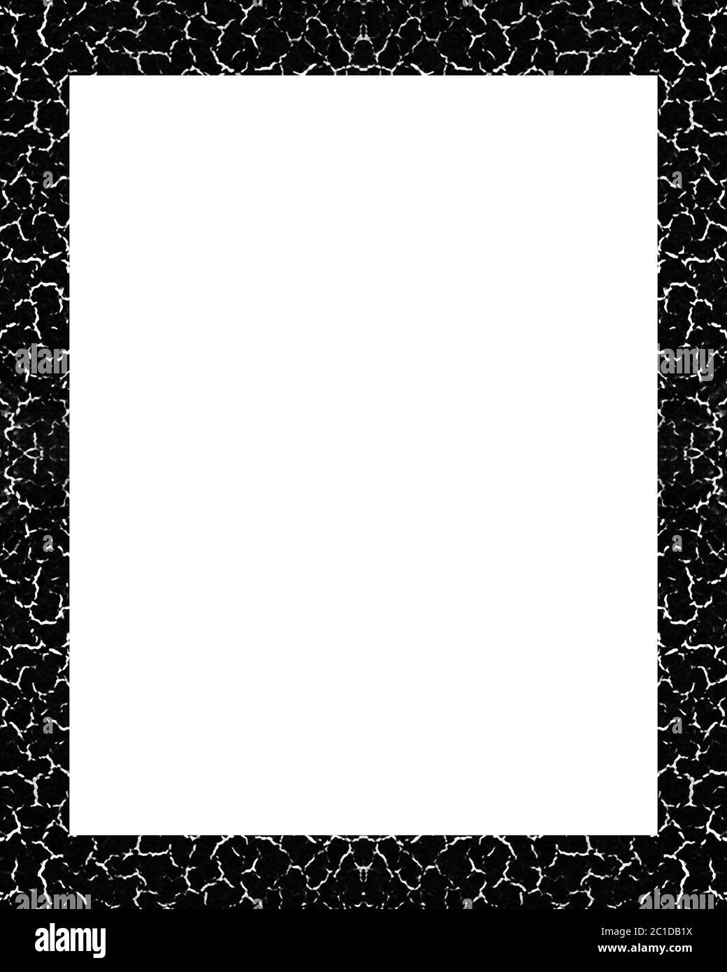 White Frame with Decorated Borders Stock Photo - Alamy