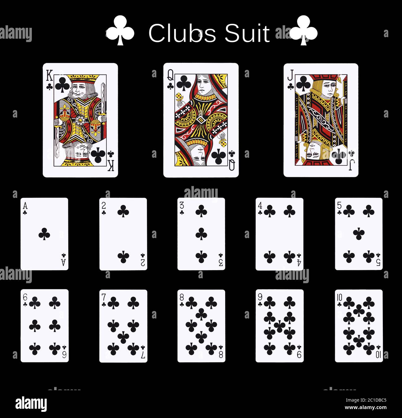 King clubs playing cards hi-res stock photography and images - Alamy