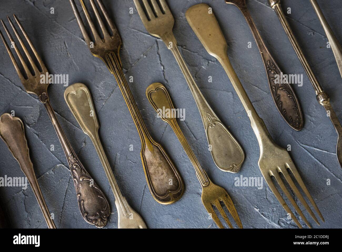 Vintage forks hi-res stock photography and images - Alamy