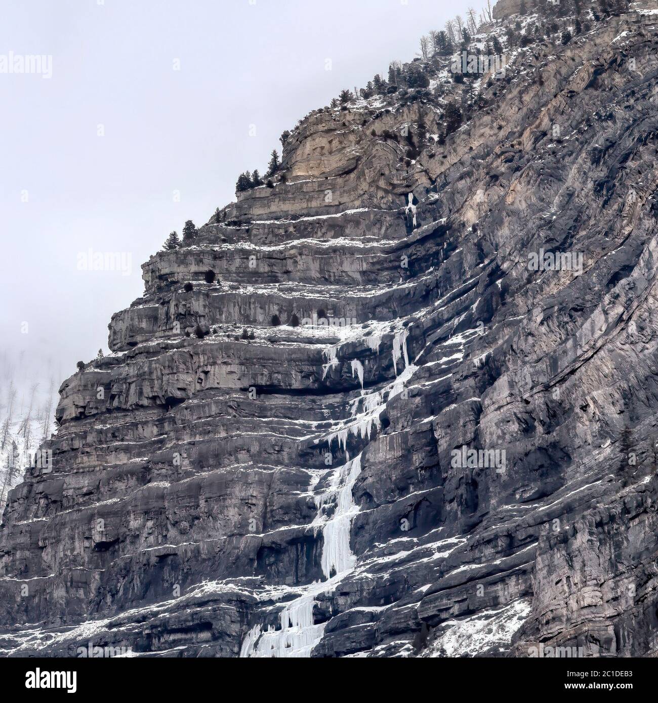 Square crop Stunning Bridal Veil Falls in Provo Canyon with frozen ...