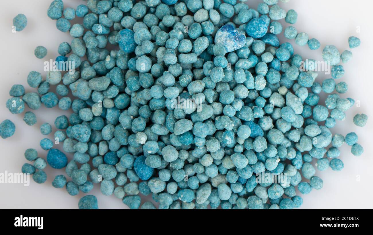Heap of mineral fertilizers, isolated on the white background Stock ...