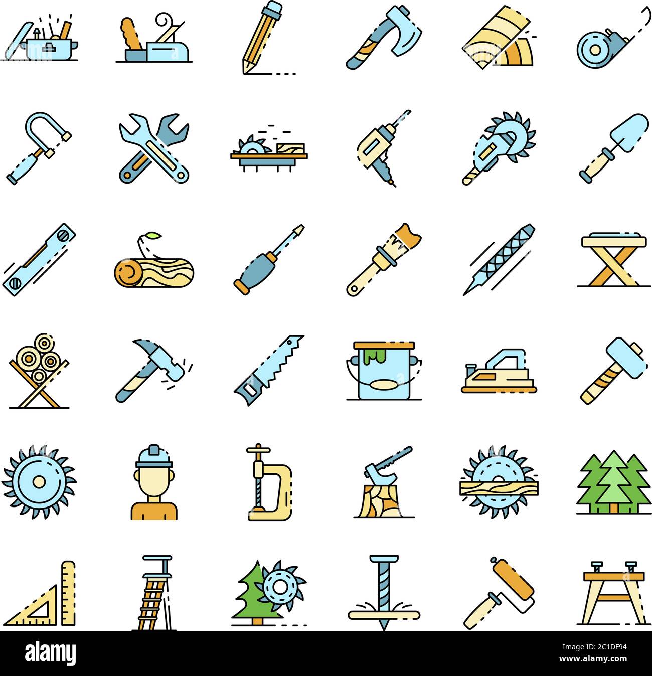 Man hand hammer chisel Stock Vector Images - Alamy