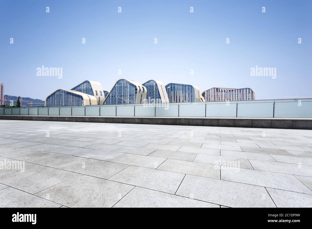 modern square and skyscrapers Stock Photo - Alamy