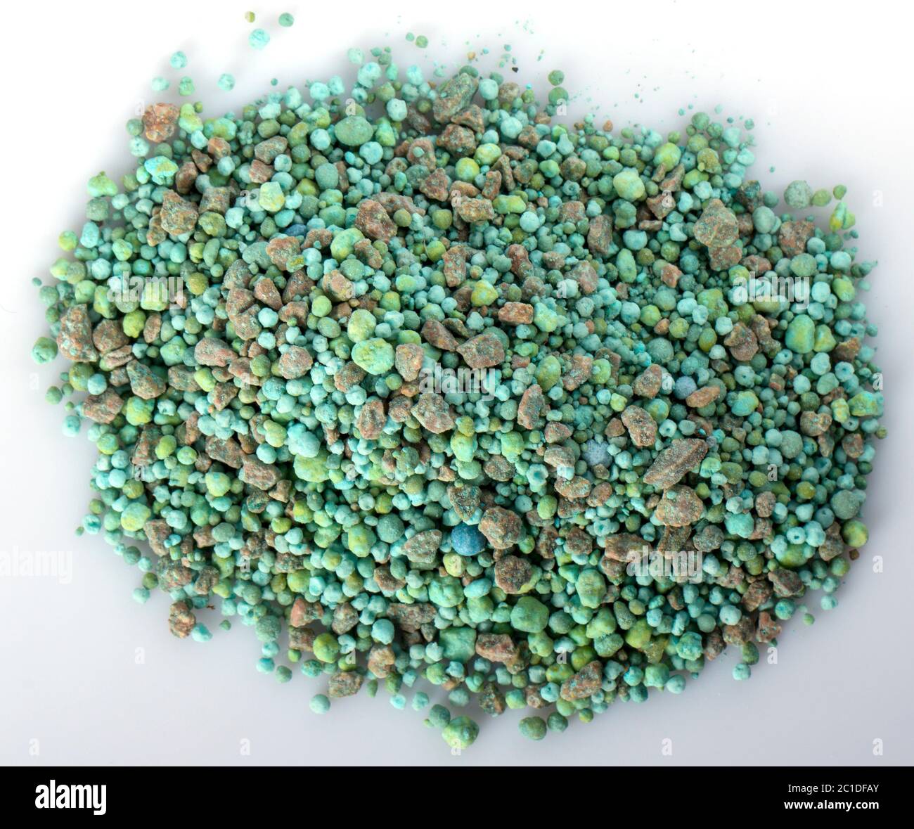 Heap of mineral fertilizers, isolated on the white background Stock ...