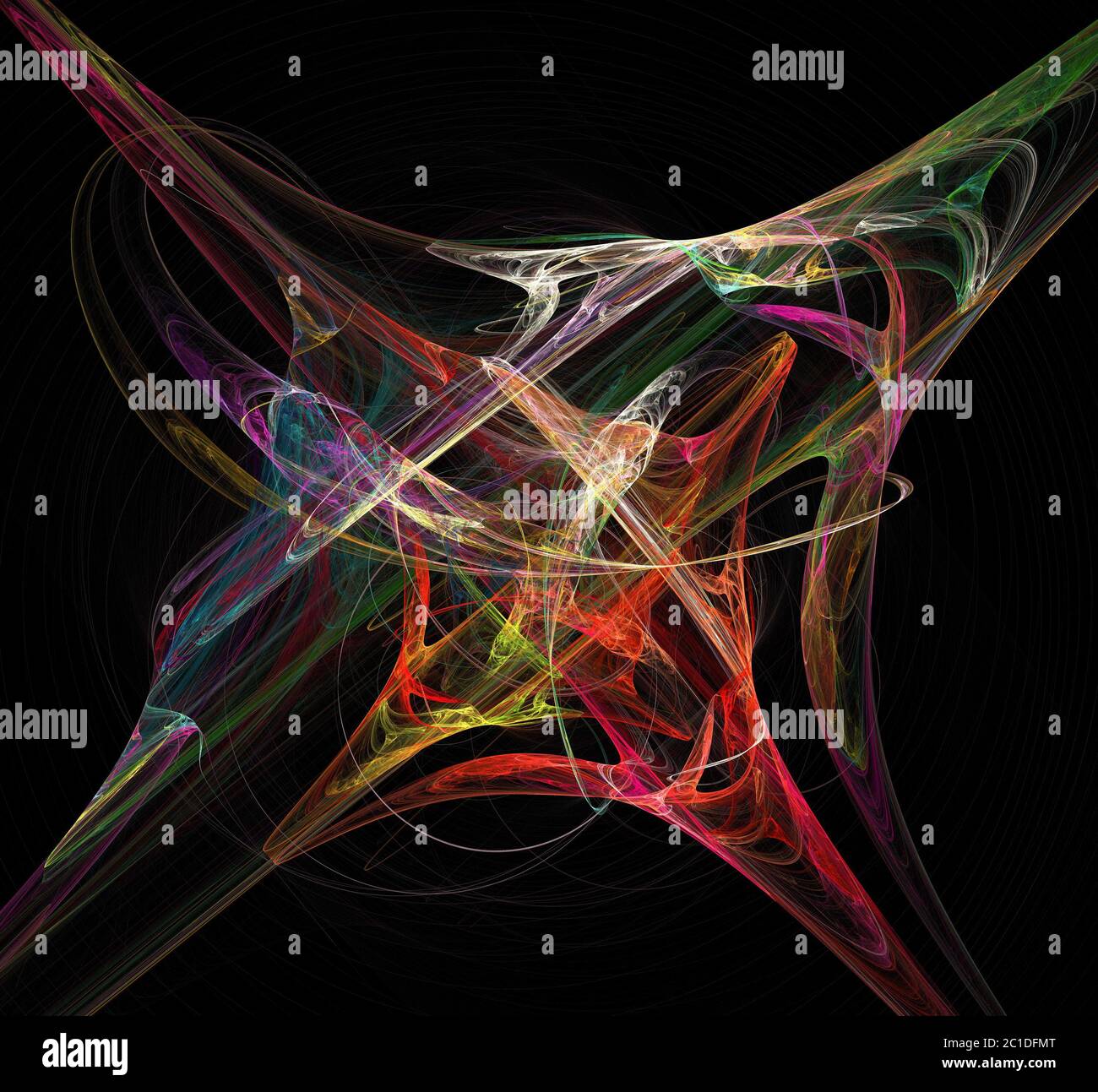 image of one Illustration of digital fractal Stock Photo - Alamy