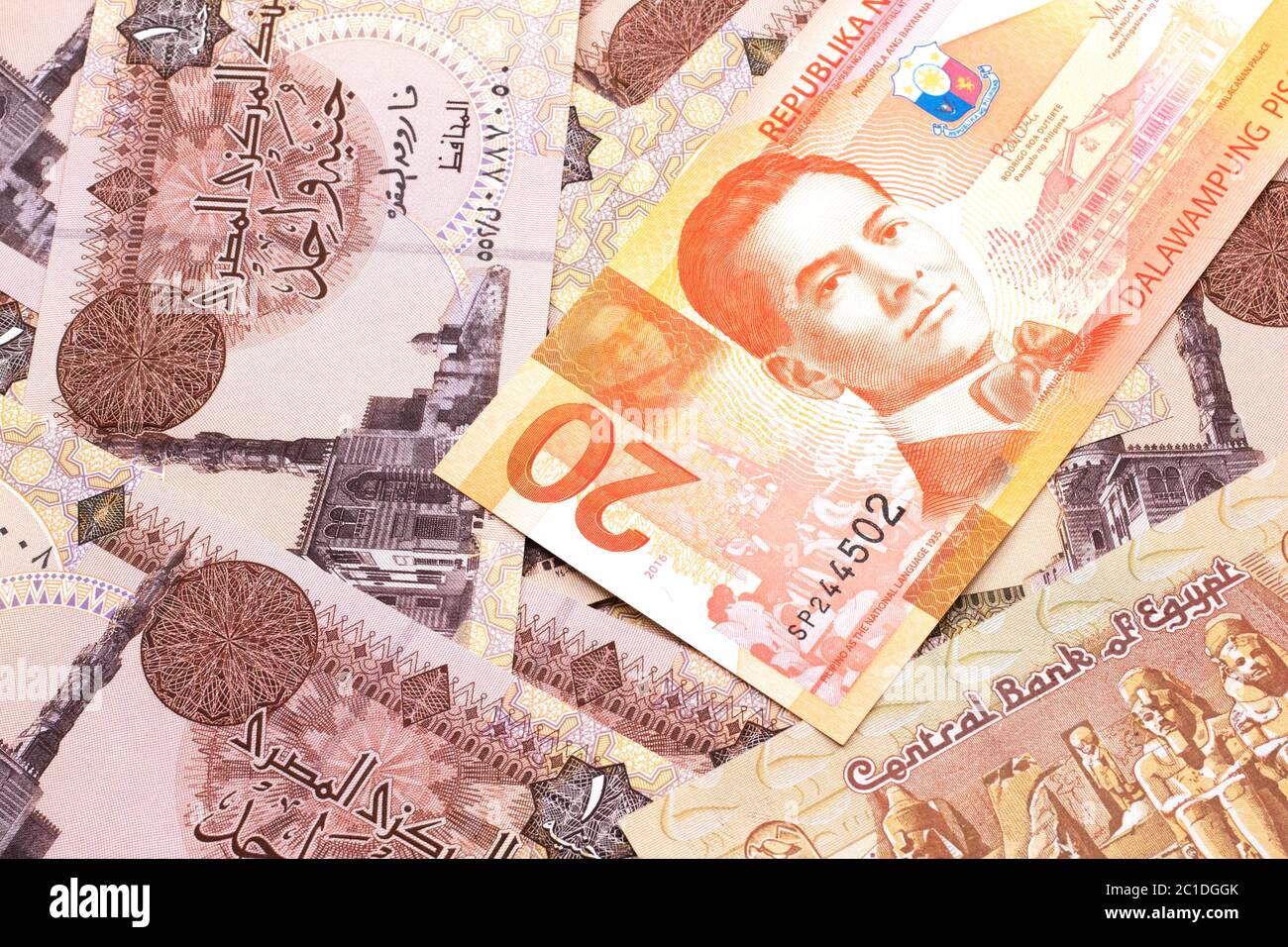 Egypt coins notes hi-res stock photography and images - Alamy