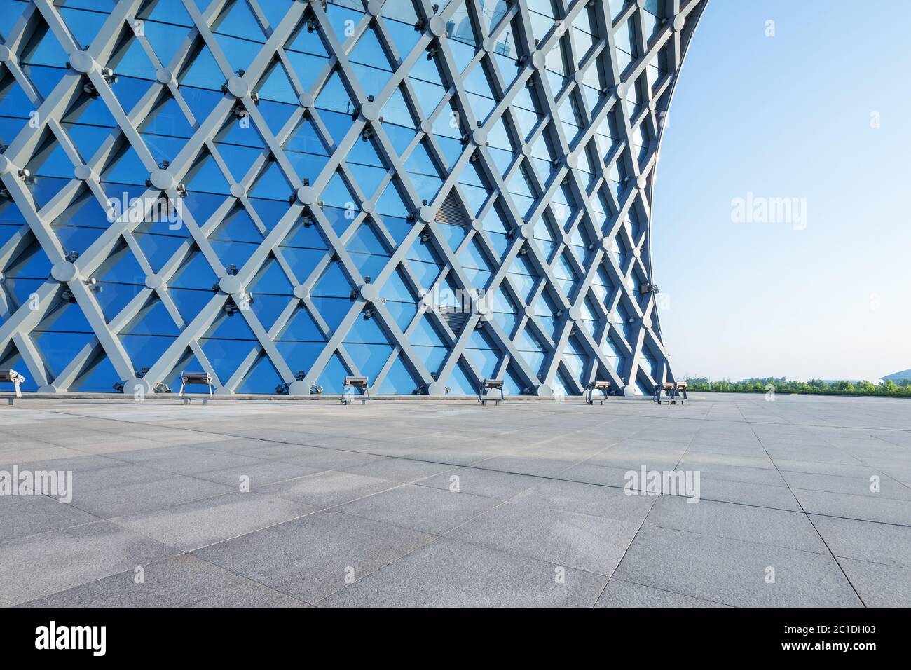 modern building exterior empty ground Stock Photo - Alamy