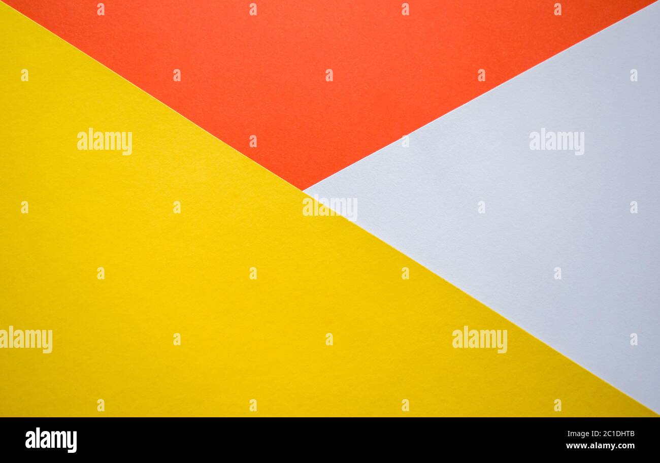 Yellow, orange and white diagonally divided background Stock Photo - Alamy