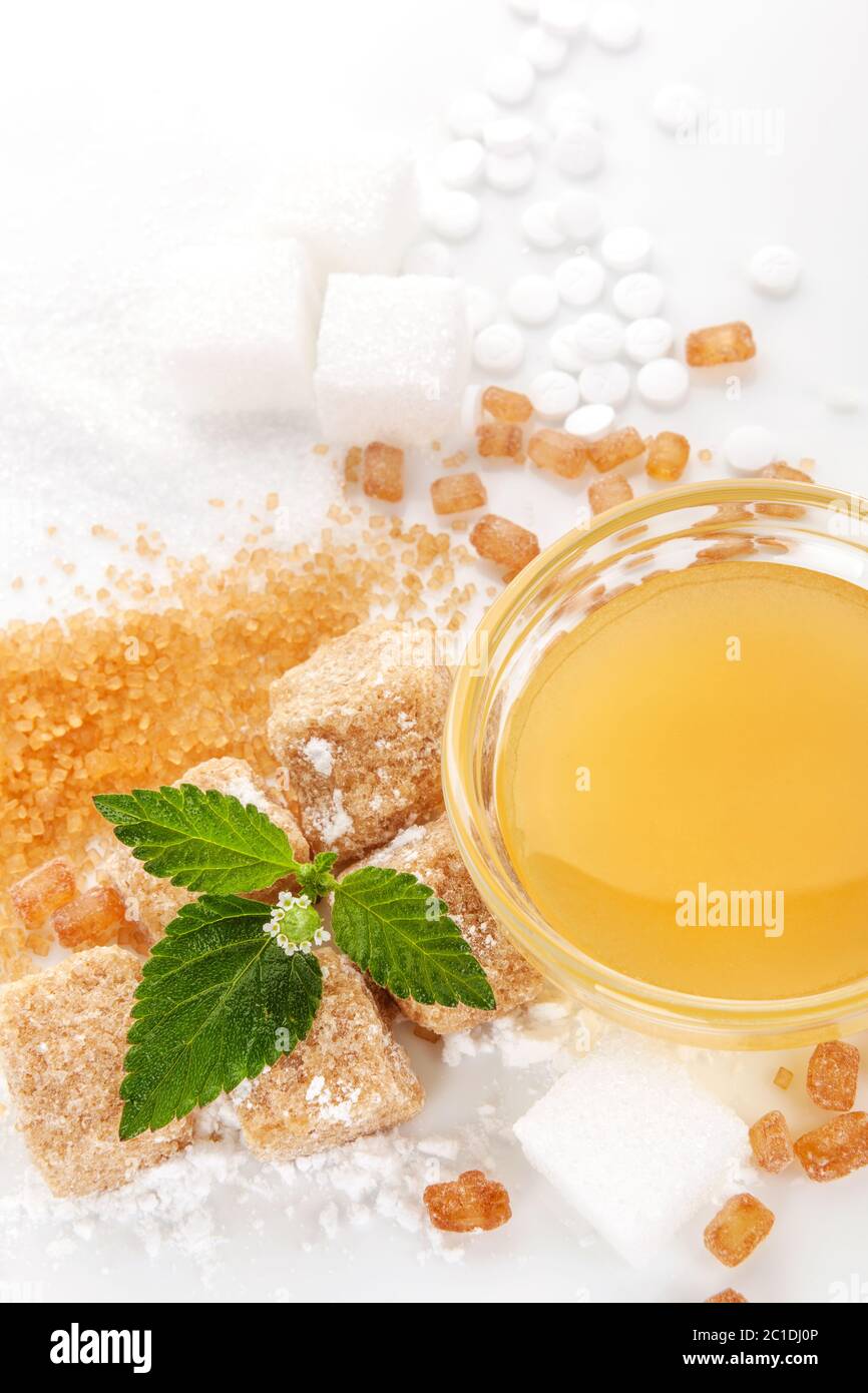 Various types of sugar Stock Photo - Alamy