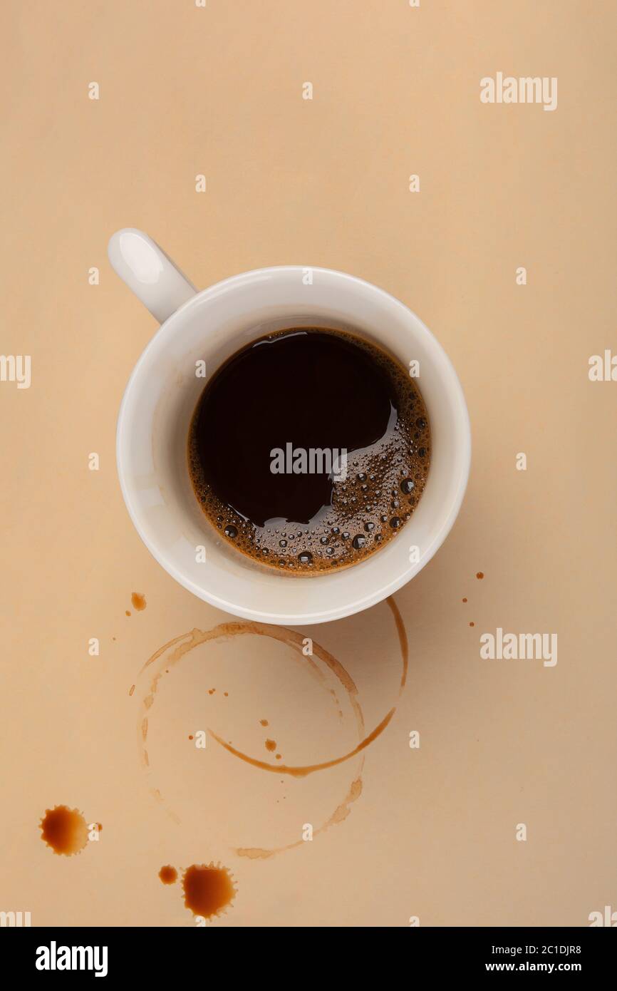 Coffee cup above stains hi-res stock photography and images - Alamy