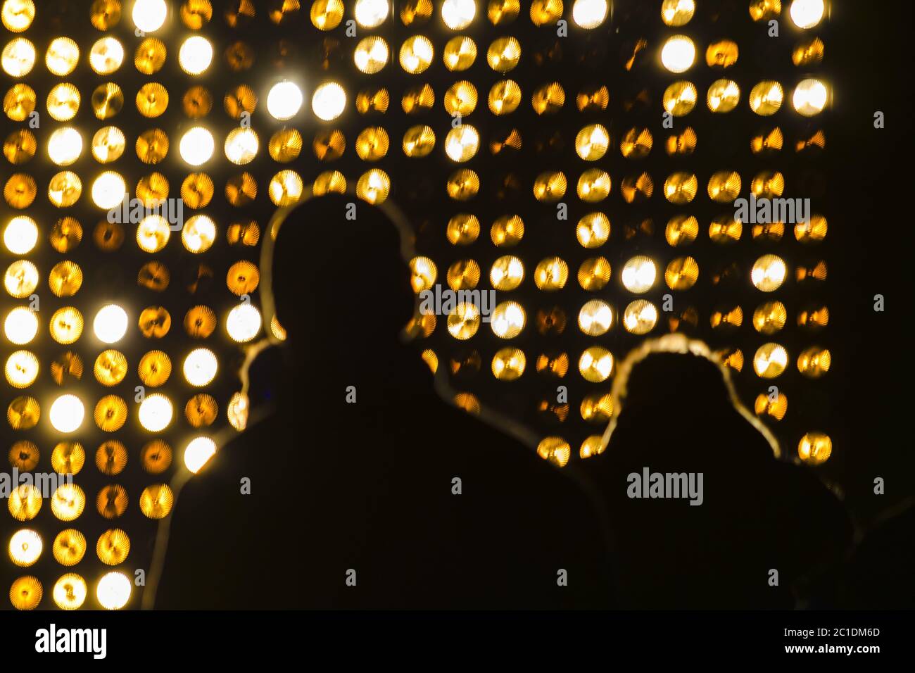 Contemporary Art Performance at Night Stock Photo - Alamy