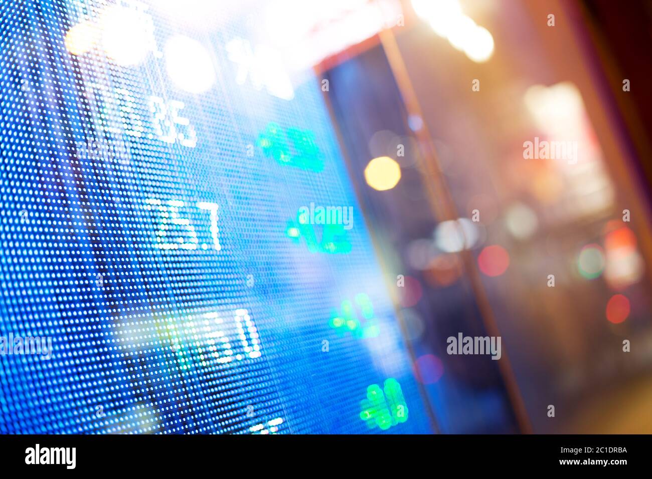Stock market led board hi-res stock photography and images - Alamy