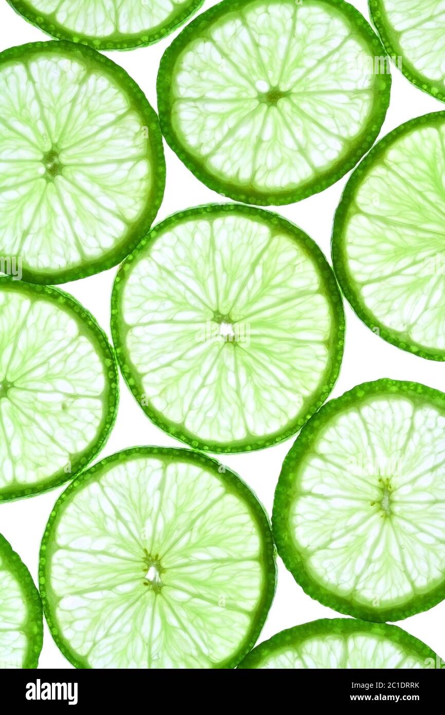 Lime slice backlit hi-res stock photography and images - Alamy