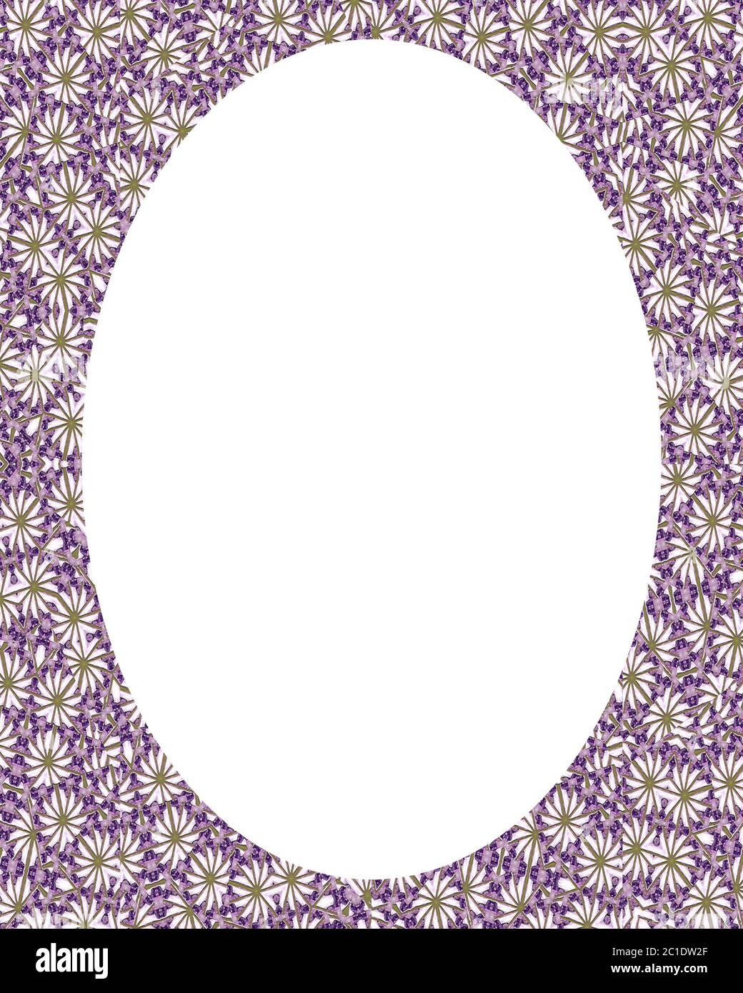 Circle Frame Background with Decorated Borders Stock Photo - Alamy