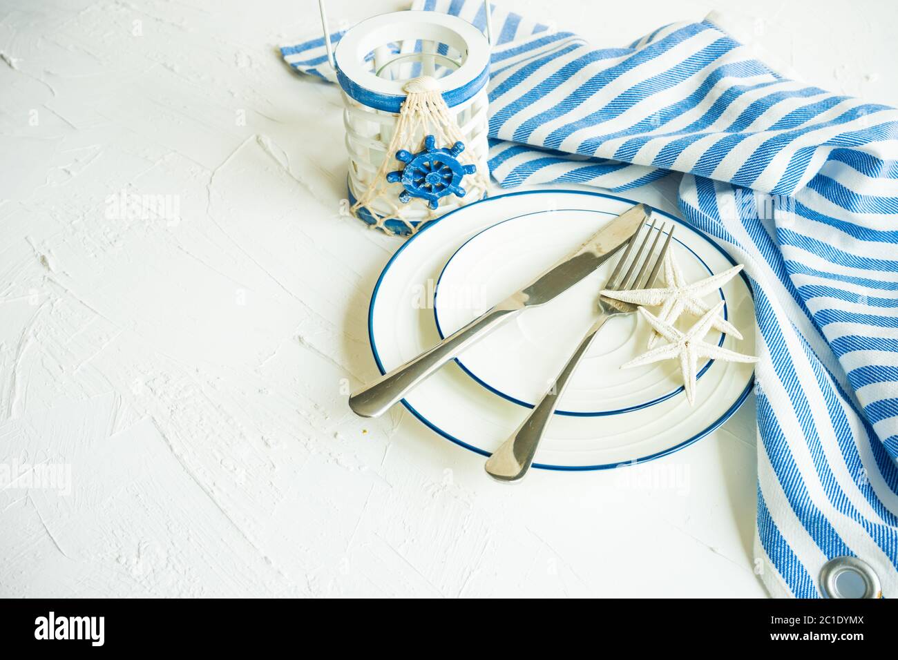 Summer table setting Stock Photo - Alamy
